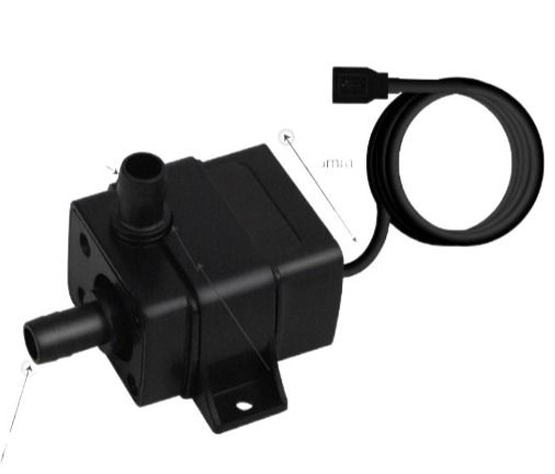Mini Waterproof water Pump Low noise and high efficiency usb square ...