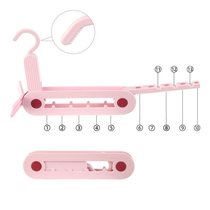 Practical Plastic Foldable Travel Hangers Retractable Save Space ...