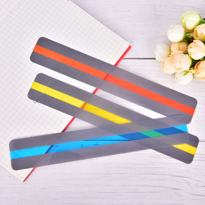 6pcs Reading Highlight Guide Strips Text Book Overlays Markers ...