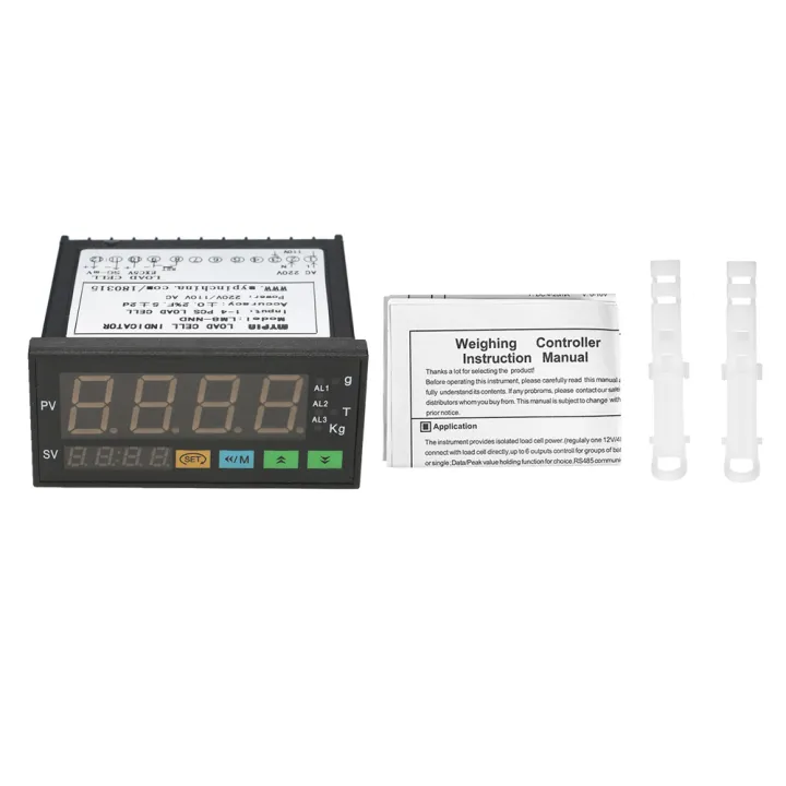 LM8-NND Digital LED Display Weighing Meter Load-cells Indicator 1~4 ...