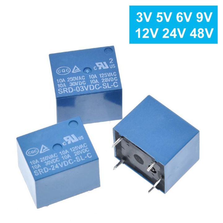 Mini Practical SRD-05VDC-SL-C 3V 5V 6V 9V 12V 24V 48V SRD-06VDC-SL-C ...