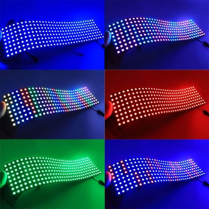 Colorful Individually Addressable with IC WS2812 RGB LED 8x8 16x16 8x32 ...