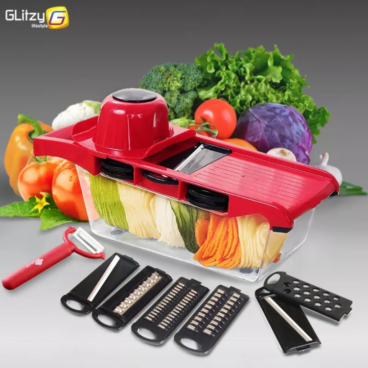 Multifunction Shredder 6 in 1 Fruit Vegetable Chopper Peeler Kitchen ...