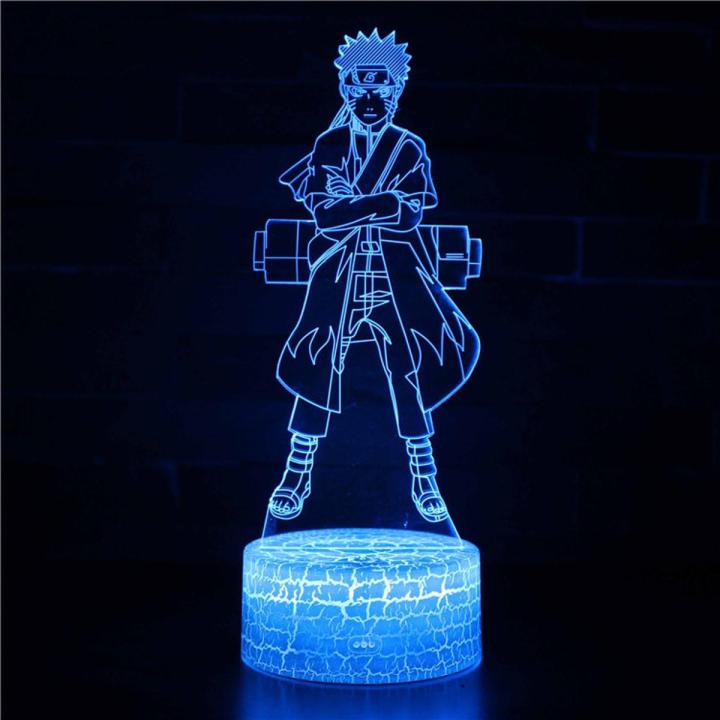 TAKARA TOMY Naruto Uzumaki Naruto Uchiha Sasuke 3D Night Light Modeling ...