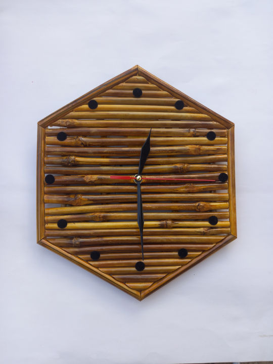 Wall Clock Made by Bamboo | Daraz.lk