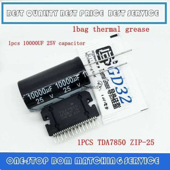 TDA7850 TDA 7850 zip25 car amplifier module 1 pcs 10000UF 25V capacitor ...