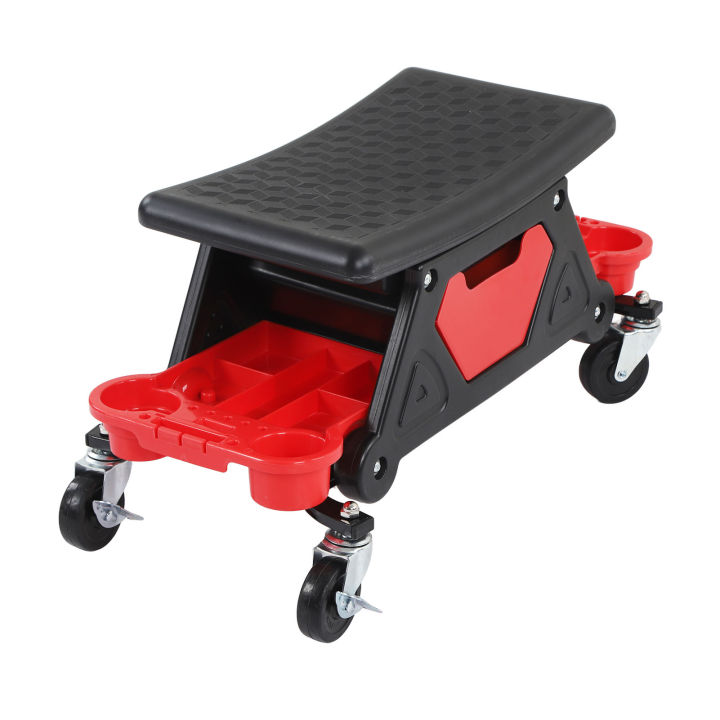 Mechanics Rolling Stool Heavy Duty Silent Universal Wheels Mobile ...