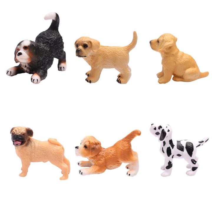 Cute Craft Accessories Pug Dog Farm Hound Figurines Ornaments Animal ...