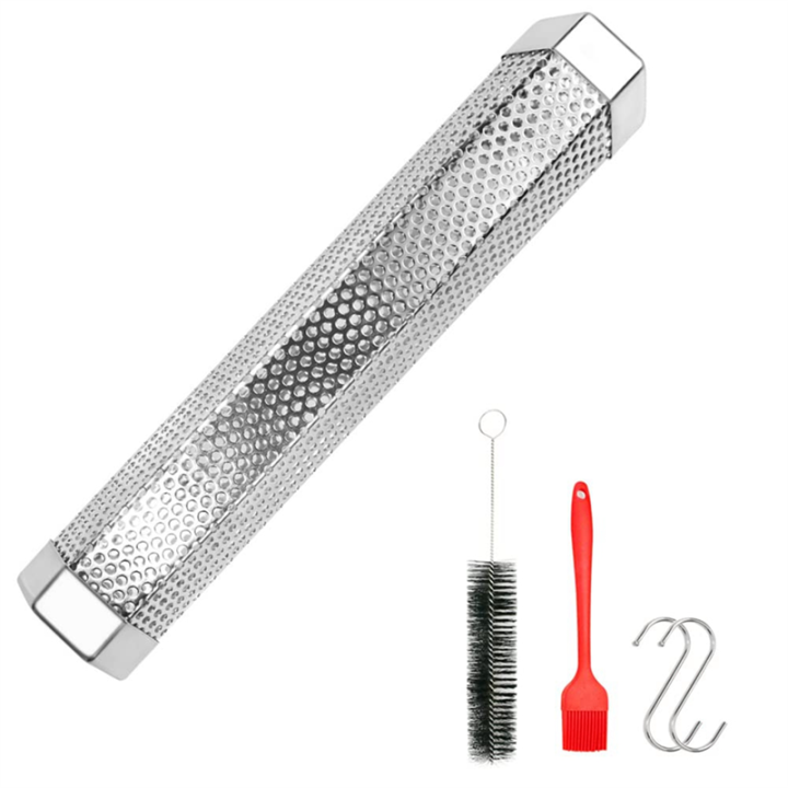 12 in Pellet Smoker Tube Set 5 Hour Smoke Tube Generator for Hot Cold ...