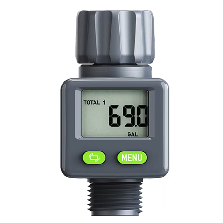 Water Flow Meter Measure Gallon/Liter Consumption&Flow Rate for Garden ...