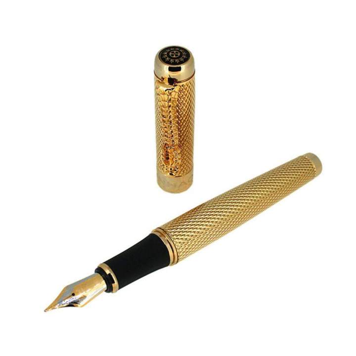 Jinhao Brand New en Dragon Red Crystal Eyes Fountain Pen With Push In ...