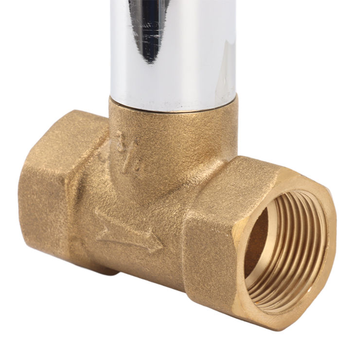 Water Check Valve Water Stop Valve 3/4in Ceramic Brass Electroplated ...