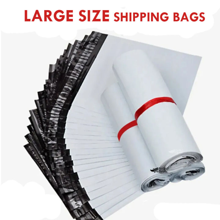 Large Size 32 cm X 41+5 cm Medium Poly Mailer White Daraz Flyers Bundle ...