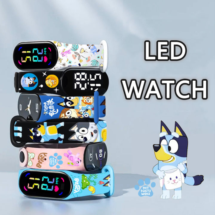 Bluey Kids' Watches Bingo Anime LED Luminous Watch Waterproof ...
