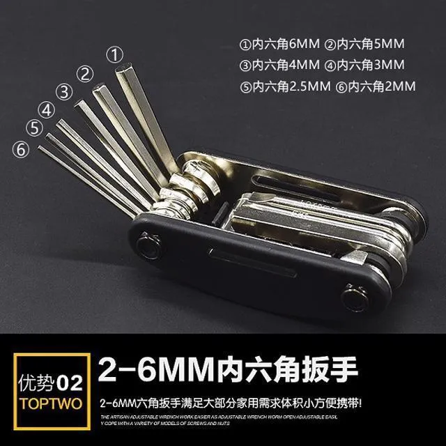 Multifunctional 16 All-in-one wrench, foldable hexagonal screwdriver ...