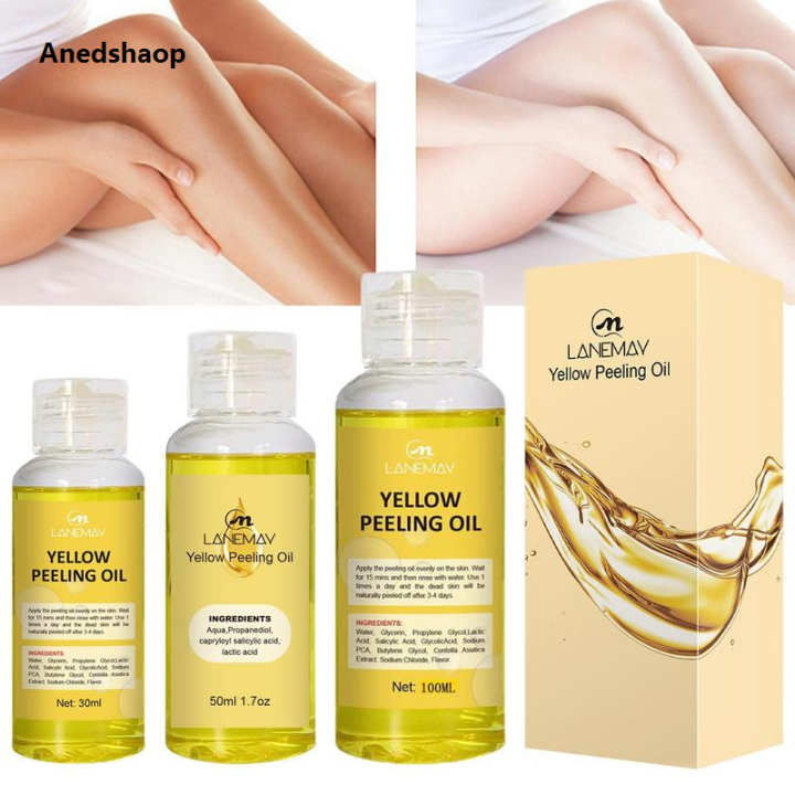 Anedshaop NEW 30/50/100ml Yellow Peeling Oil Exfoliating Bleaching Dark ...