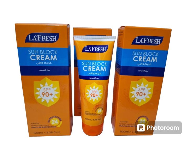 LA'FRESH® SUN BLOCK CREAM SPF 90+superior broad-spectrum UVA/UVB ...