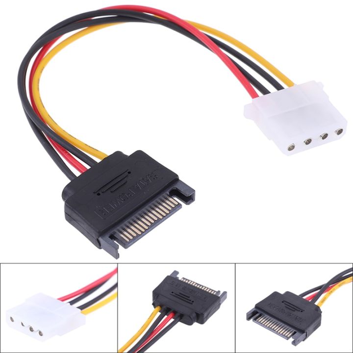 【Universal Car Parts Store】TO IDE Power Cable SATA Male to Molex IDE 4 ...