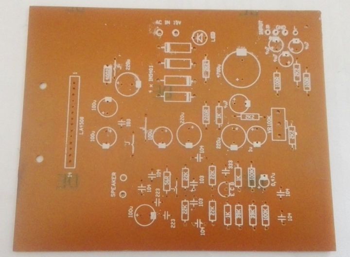 LA 4508 + C828/C945 Subwoofer Amplifier (30 W Max) Single IC Pre sub ...