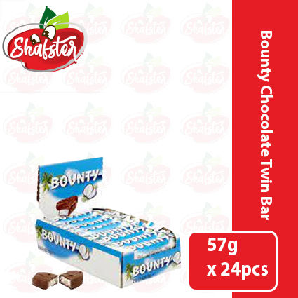 Bounty Chocolate Twin Bar 57g x 24pcs Bulk | Daraz.lk