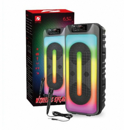 KTS-1853 6.5in x 2 Portable Wireless Bluetooth Speaker with Mic LED ...