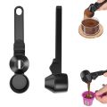 Durable No Spill Coffee Scoop Reusable Sliding Protein Powder Spoon ...