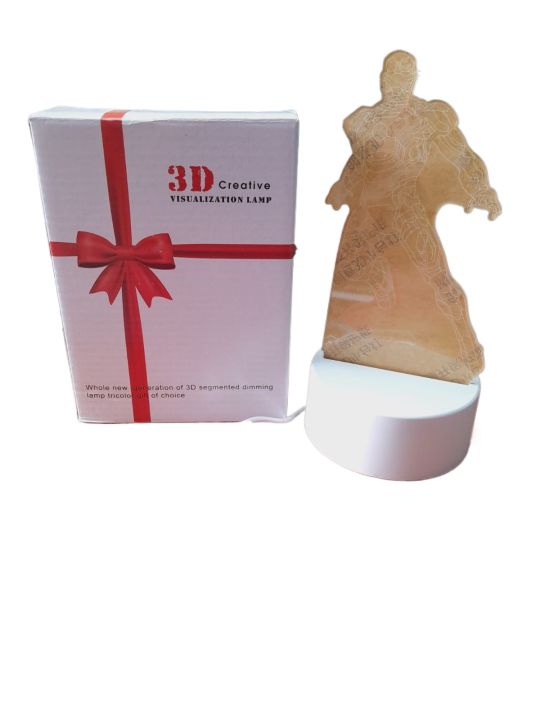 3D Creative Visualization Lamp Acrylic Night Light Usb Colors Support ...