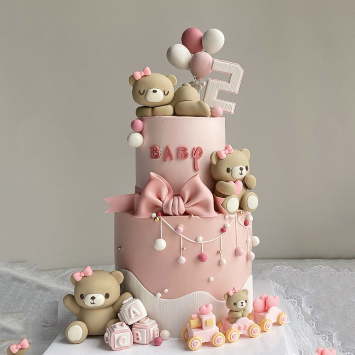 Baby Bear Cake Per Birthday Party Girl Baby Wedding Cake Per Valentine ...