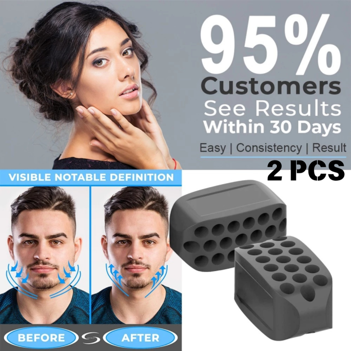 1 Pair Facial Jaw Exerciser Gym Fitness Ball JawLine Muscle Training ...