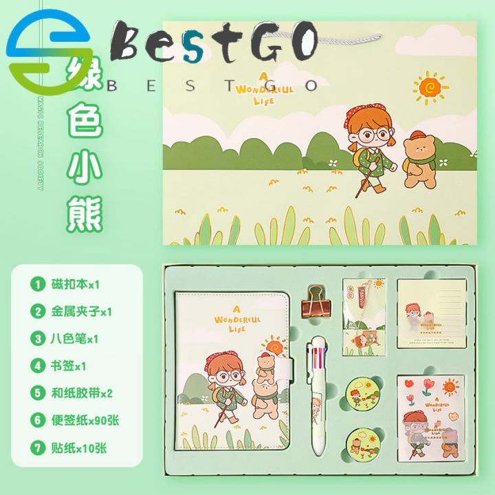 【BestGO】Cartoon Student Hand Account Book Set Exquisite Diary Notebook ...