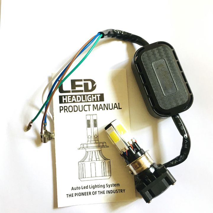 Ezip Universal H4 M6 LED Headlight Bulb High Beam Low Beam Ultra Bright ...