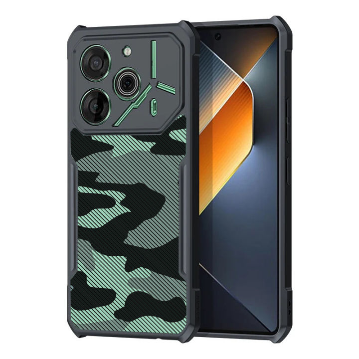 Ultra Thin Case for Tecno Pova 6 Pro Camouflage Back Cover [Beetle ...