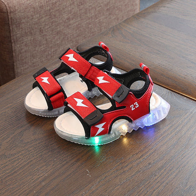 New LED Glowing Sandals for Children Shoes Luminous Baby Shoes Boys ...