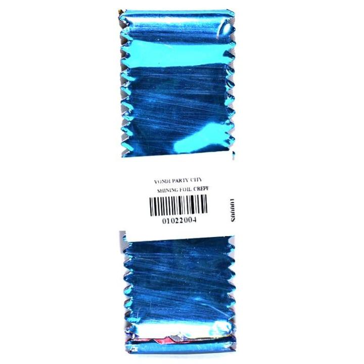 Shining Foil Crape - Blue | Daraz.lk