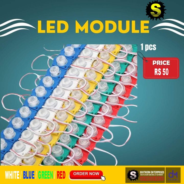 12V DC LED Strip Injection LED Light Module WHITE/BLUE/GREEN/RED | Daraz.lk