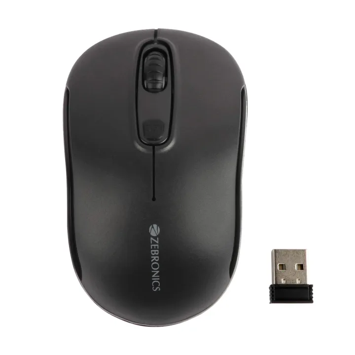 ZEBRONICS Zeb-Dash 2.4 GHz Wireless Mouse with USB Nano Receiver, 4 ...