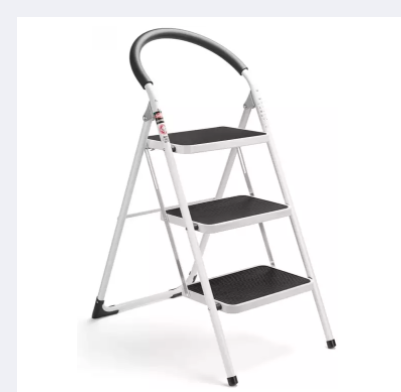 Super Hub 150kg 3 Step Ladder White | Daraz.lk