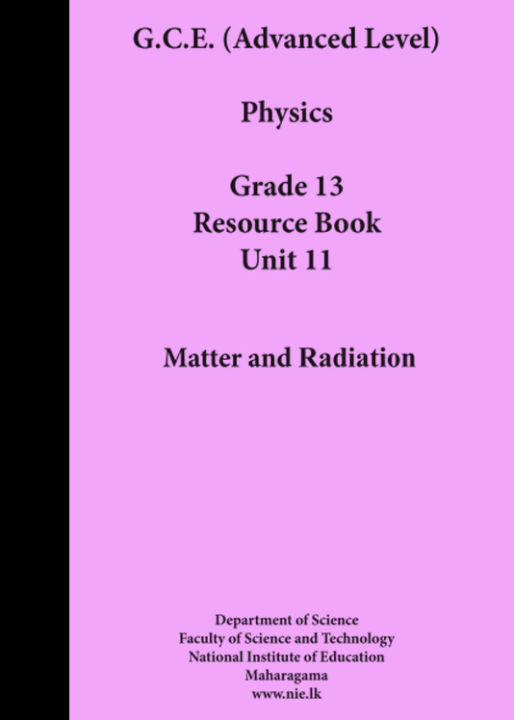 Physics Resource Book Advanced Level Grade 13 - Unit 11 - English ...