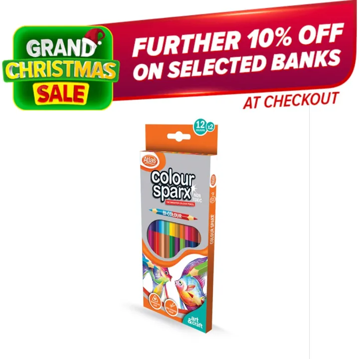 Atlas Colour SPARX 12 BI colour Pencil | Daraz.lk