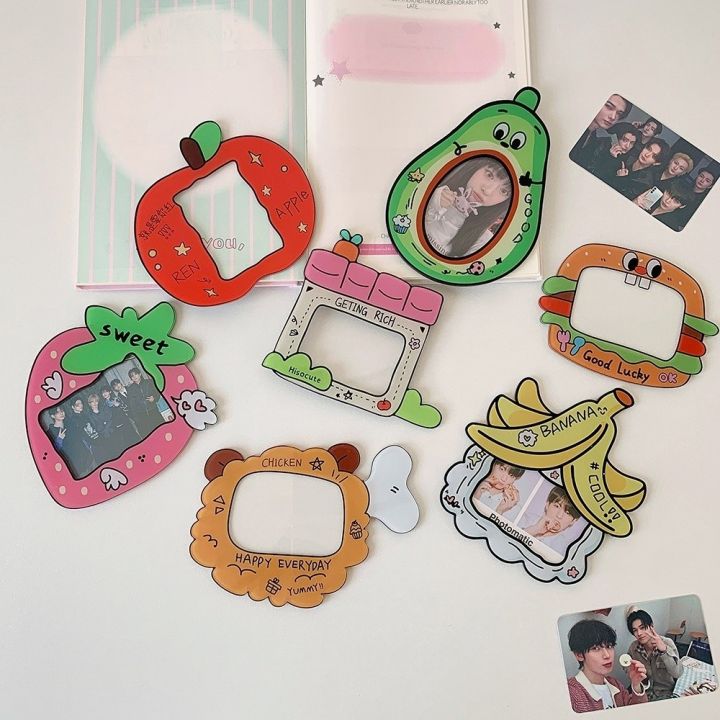 New with Photo Slots Fridge Magnets Cartoon Acrylic Magnetic Sticker K ...