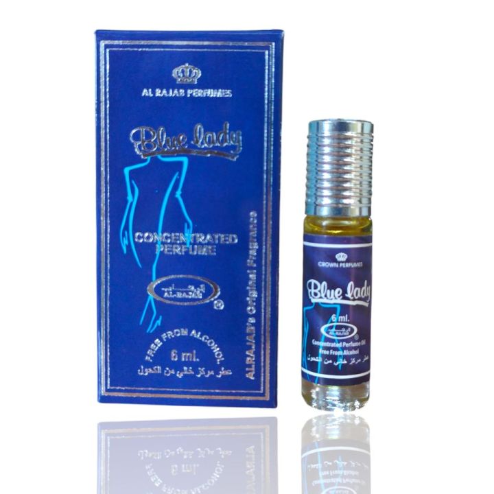 Al-Rajab Crown Perfumes Original Blue Lady Fragrance Roll on Perfume ...