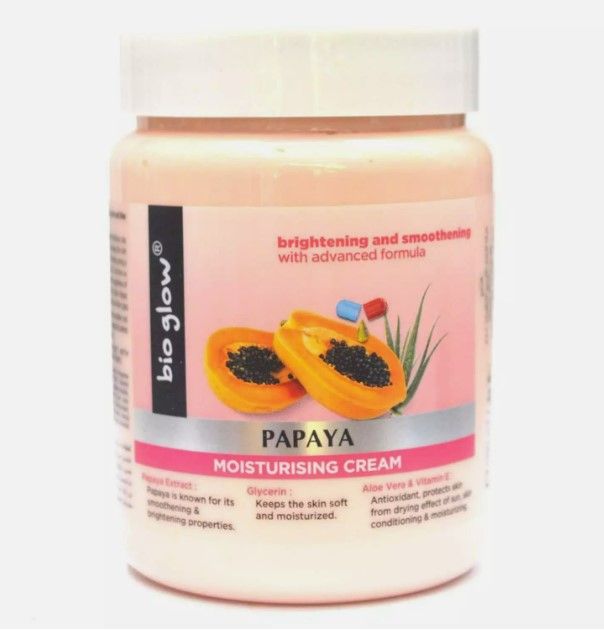 Bio Glow Papaya Moisturising Cream with Papaya, Aloe Vera and Vitamin E ...