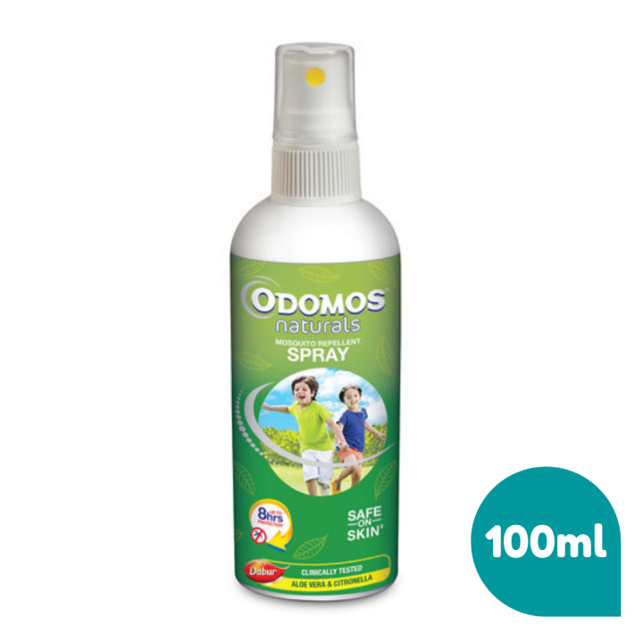 Original ODOMOS NATURALS MOSQUITO REPELLENT SPRAY - 100ML - DABUR ...