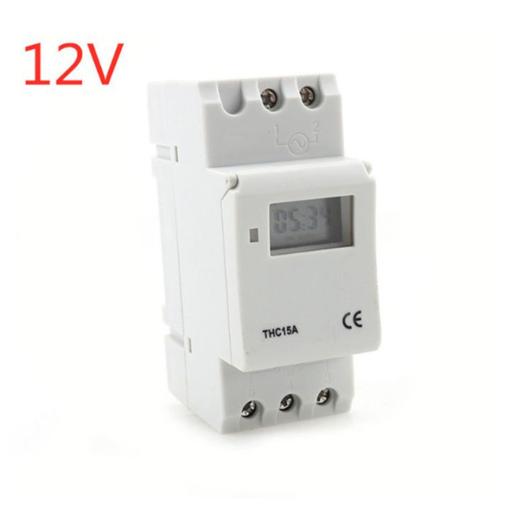 THC15A Electronic Digital Timer Switch Relay Control 220V 12V 24V 110V ...