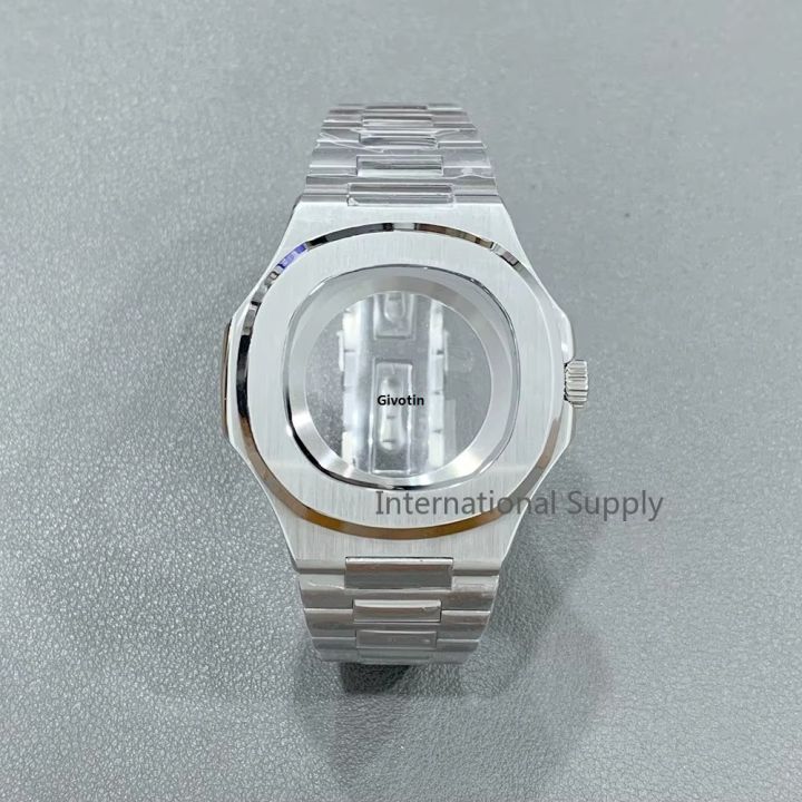 42mm Square Watch Cases Watchband Parts Sapphire Glass for Modified ...