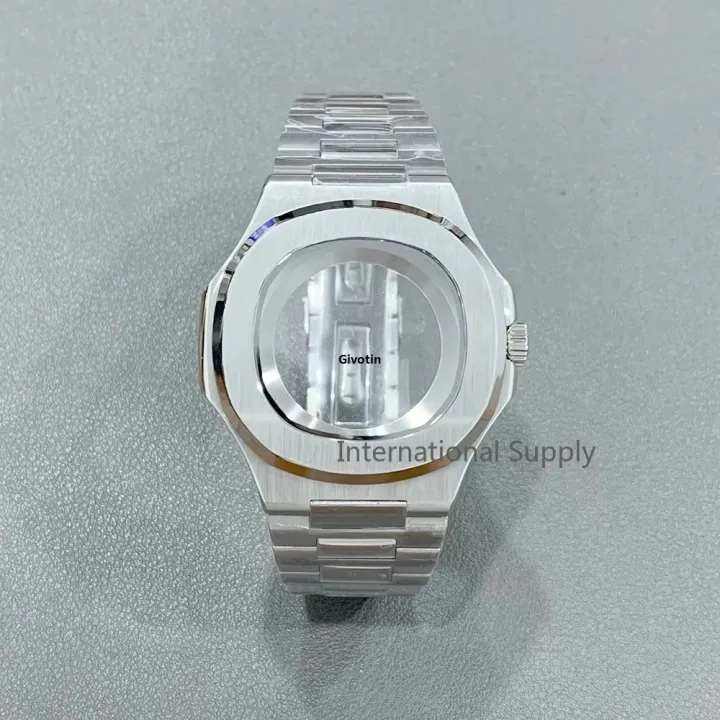 42mm Square Watch Cases Watchband Parts Sapphire Glass for Modified ...