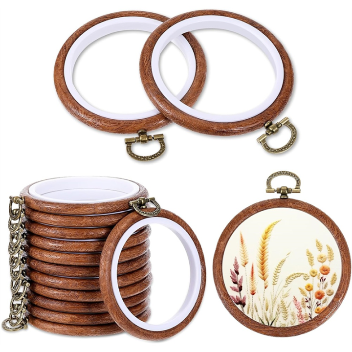 For Sewing, Craft, DIY Hanging Gifts 3 Inch Embroidery Hoops, 12 Pcs ...