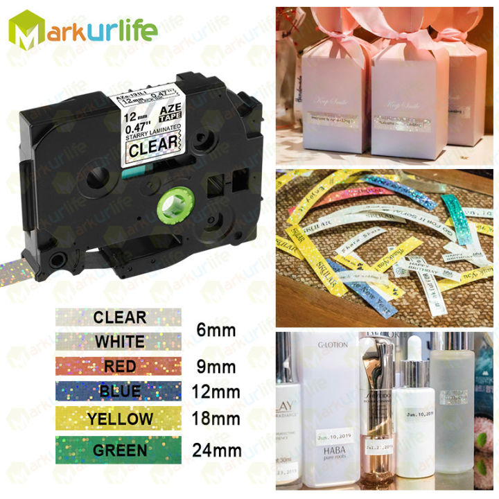 1pk Tze-231l1 Tz221l1 Checkered Label Tape Compatible For Brother Label ...