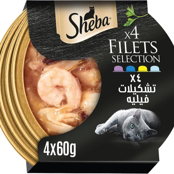 Sheba Filets Selection Wet Cat Food 60g Pack of 4 | Daraz.lk