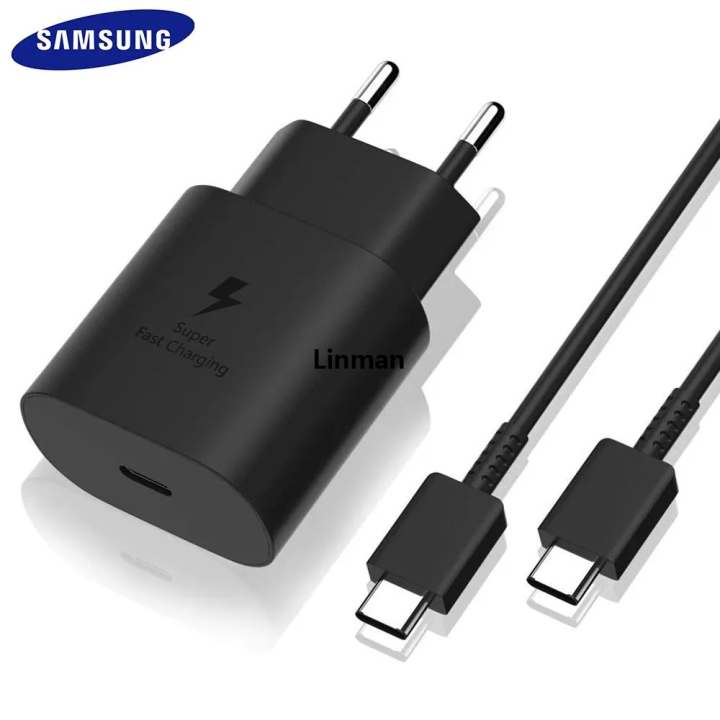 Linman Original Samsung 25W Charger | Super Fast Charging With Cable ...